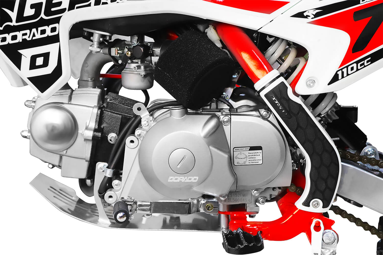 Pit Bikes 110cc : Dorado 110cc SEMI-AUTOMATIC PIT BIKE