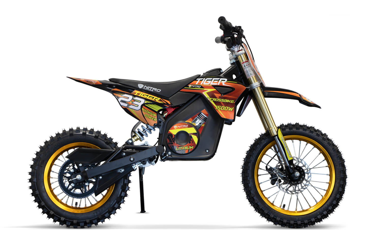 Electric Dirt Bikes : Tiger 1500W 48V LI-ION Electric Dirt ...